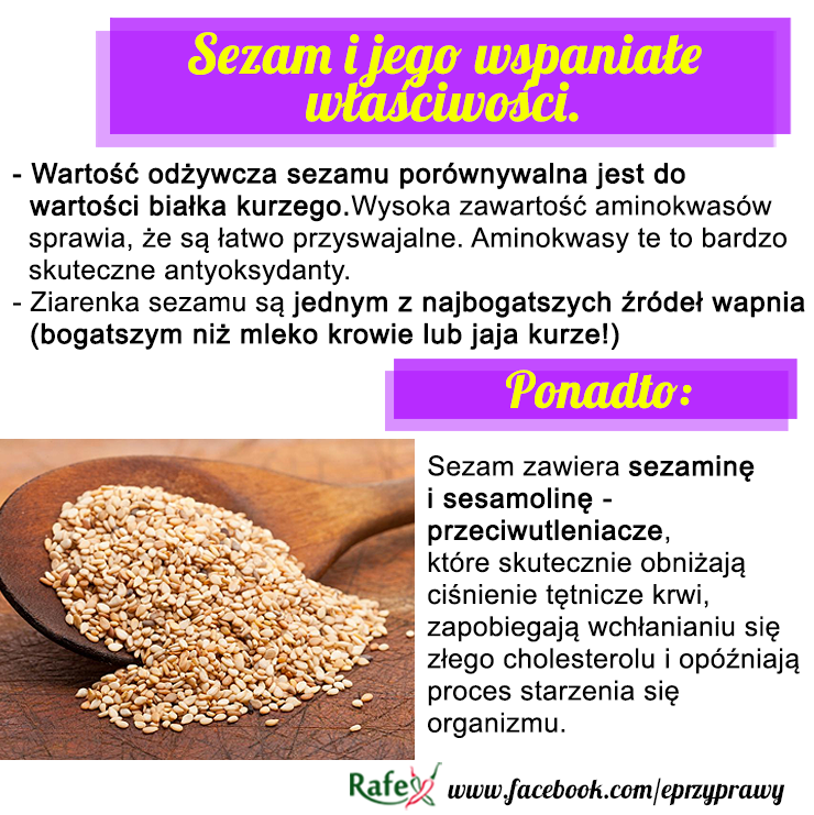 SEZAM - moc wartości odżywczych w malutkich ziarenkach