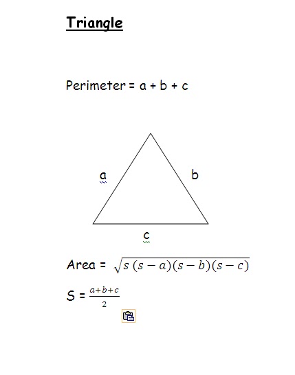 QUANTITATIVE APTITUDE FOR BANKING EXAMS...........: MENSURATION FORMULA