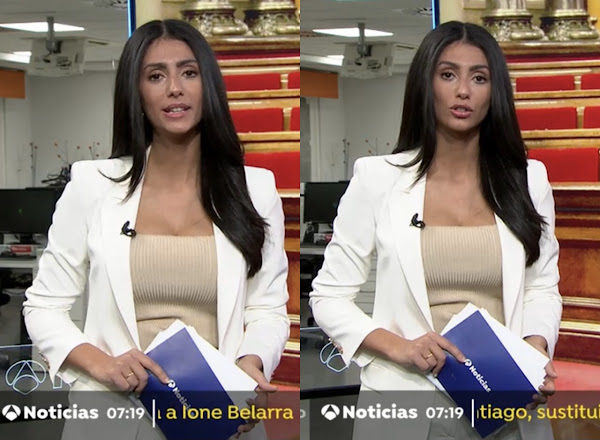 Miss Presentadoras TV: Noor Ben Yessef. A3 Noticias de la Mañana (30/3/21)
