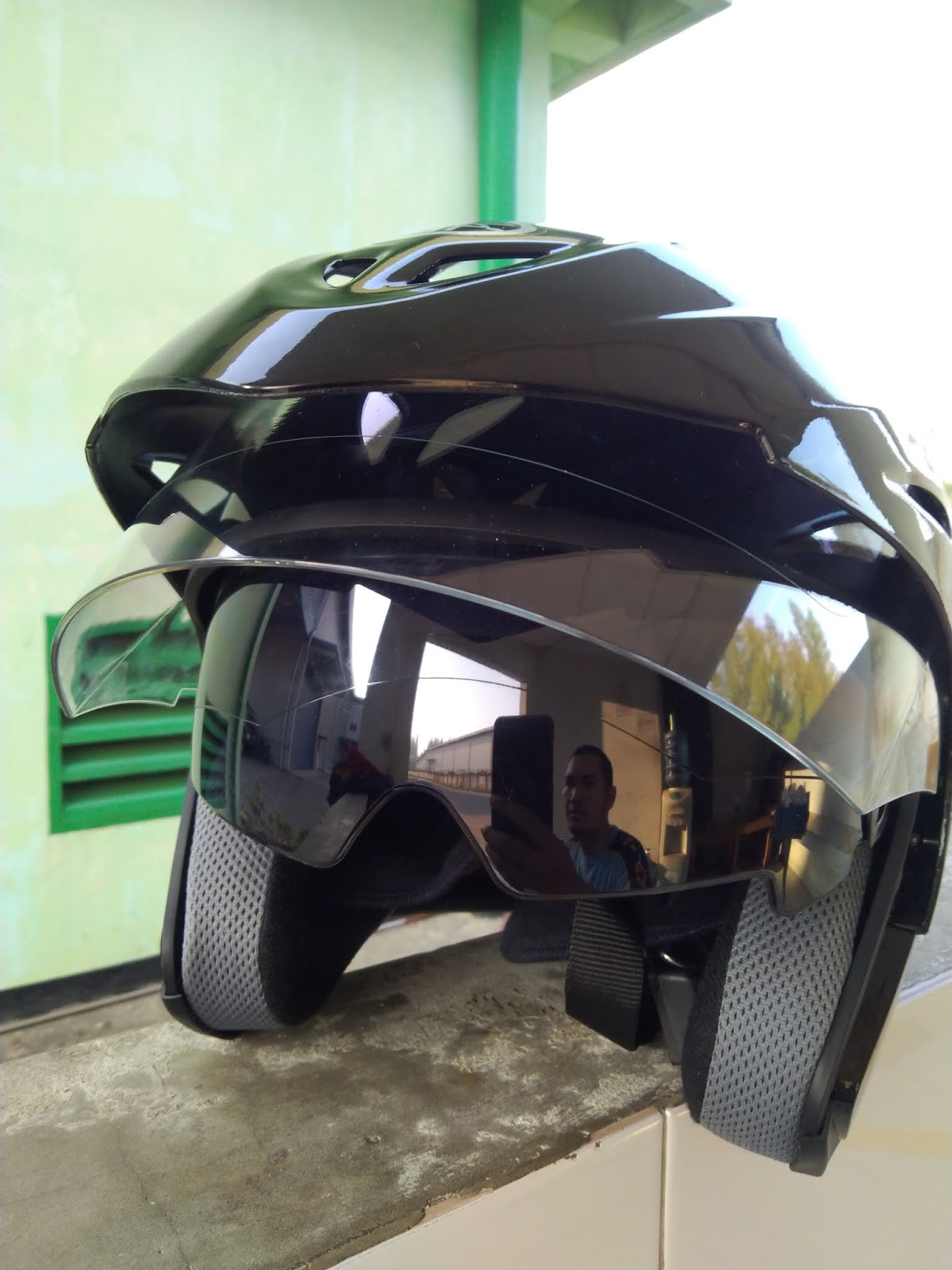 Blognya indra sugara: Helm Yamaha NMAX Double Visor