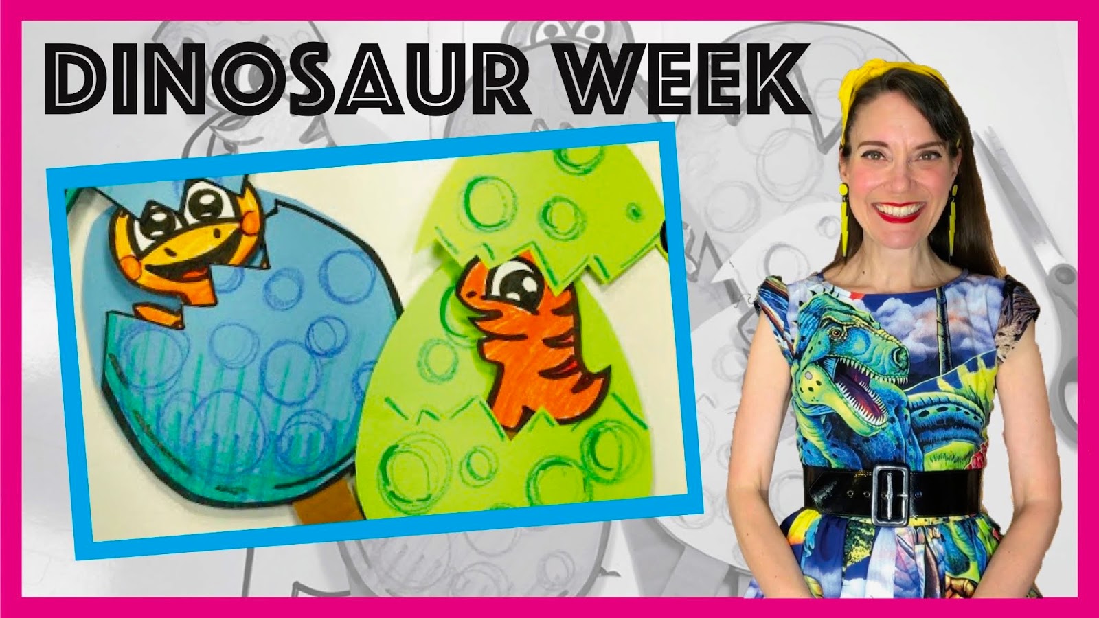 Cassie Stephens: Dinosaur Week: Pop-Up Dino Eggs!