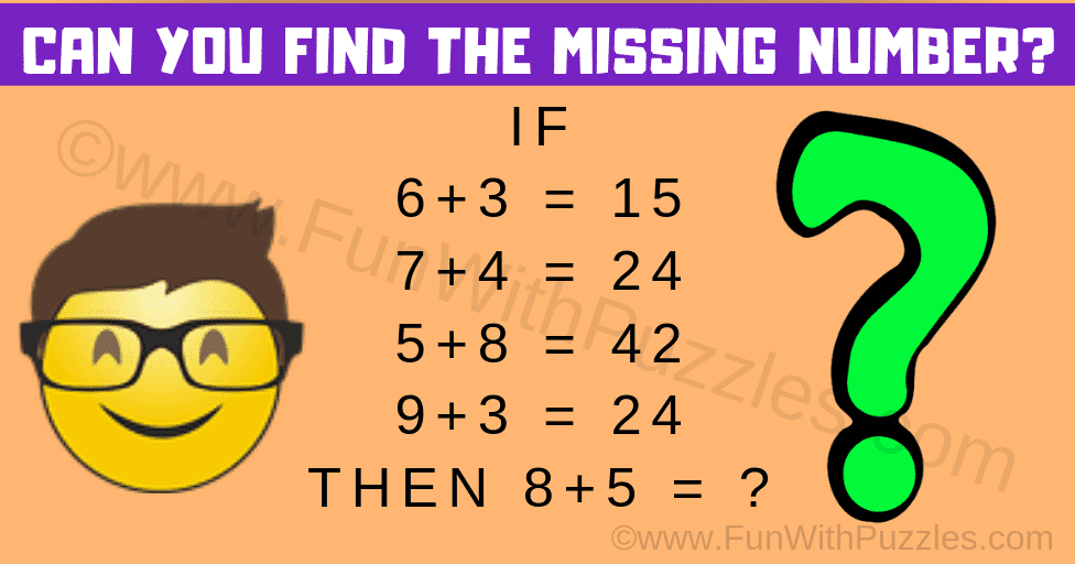 Fun Math Logical Reasoning Mind Puzzle Question
