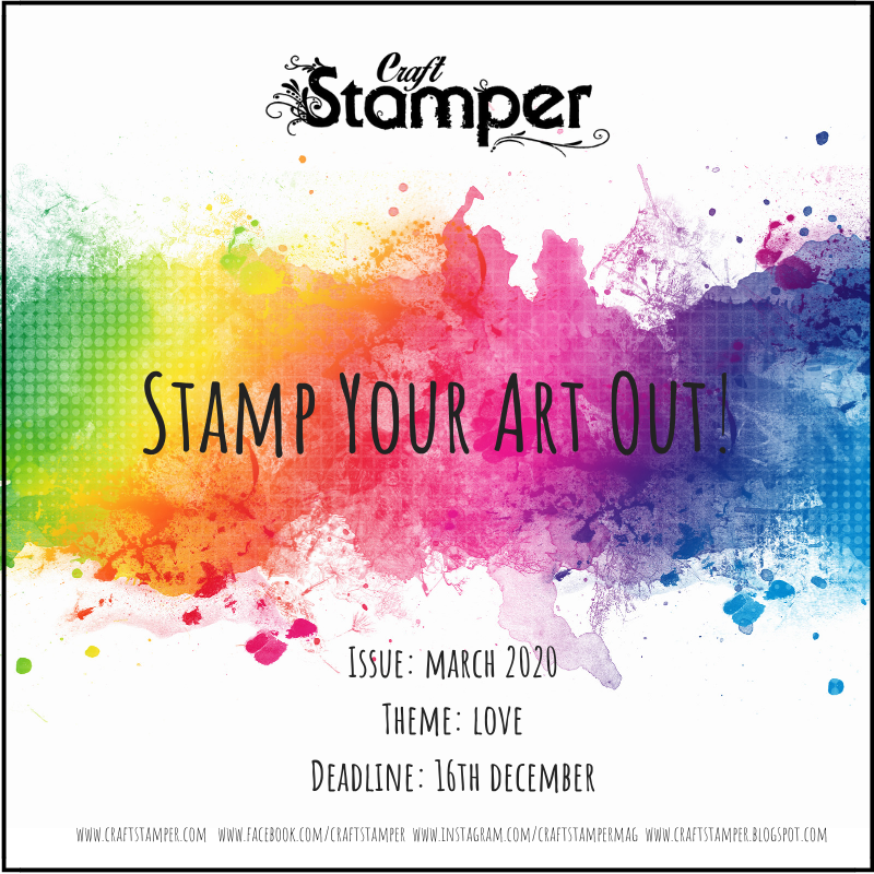 Craft Stamper Magazine: Stamp Your Art Out prompts: Love #1