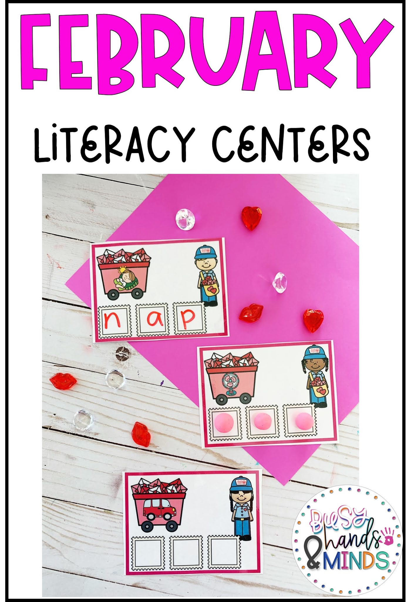February Literacy Centers | Busy Hands and Minds