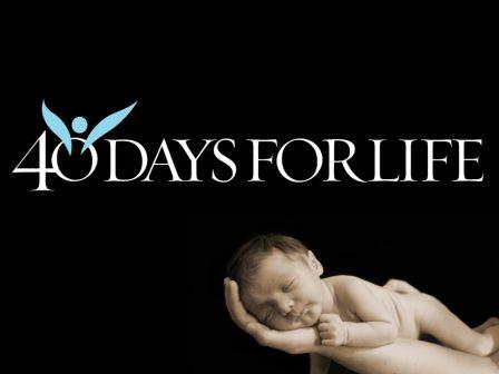 bee an inspiration: 40 days for life
