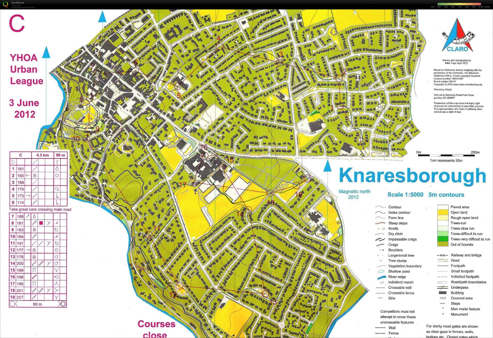 Orientēšanās kartes: Knaresborough (Harrogate)