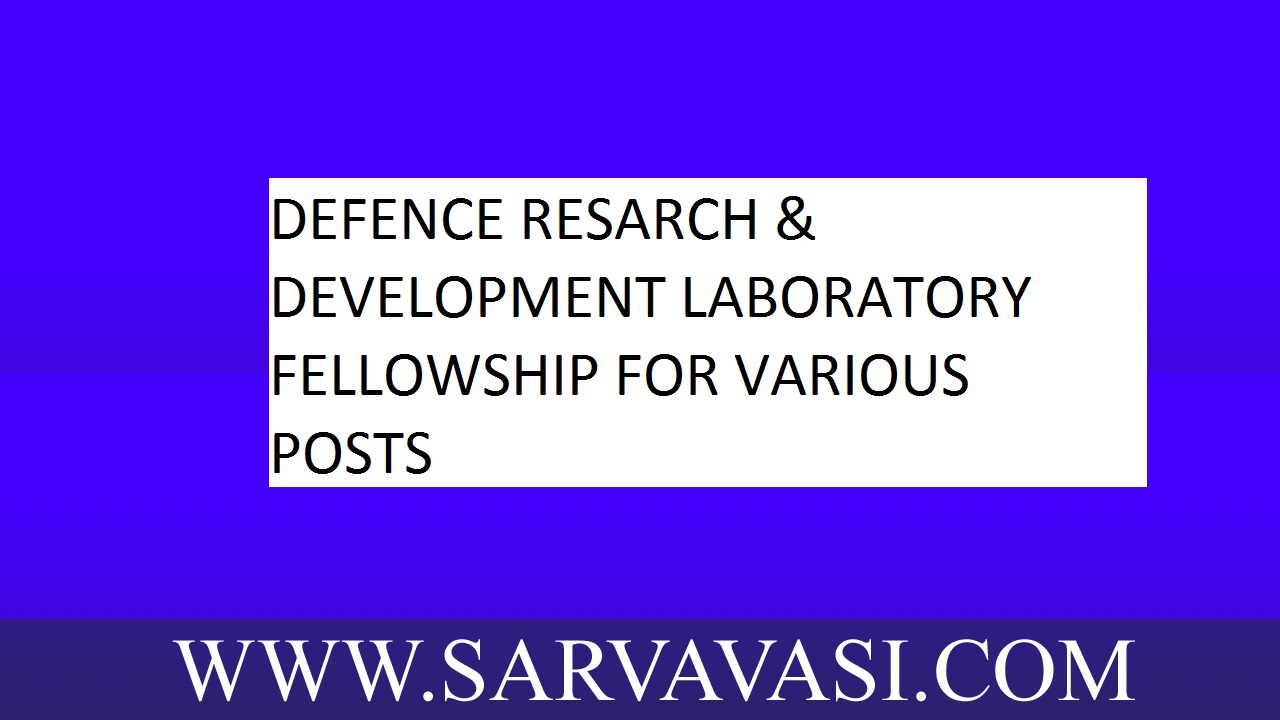 SARVAVASI ONLINE COMPUTER TRAINING INSTITUTE: DEFENCE RESARCH ...