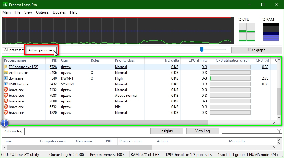 Cara menggunakan Process Lasso (performa PC↑) - ripzew | Website Seputar Teknologi
