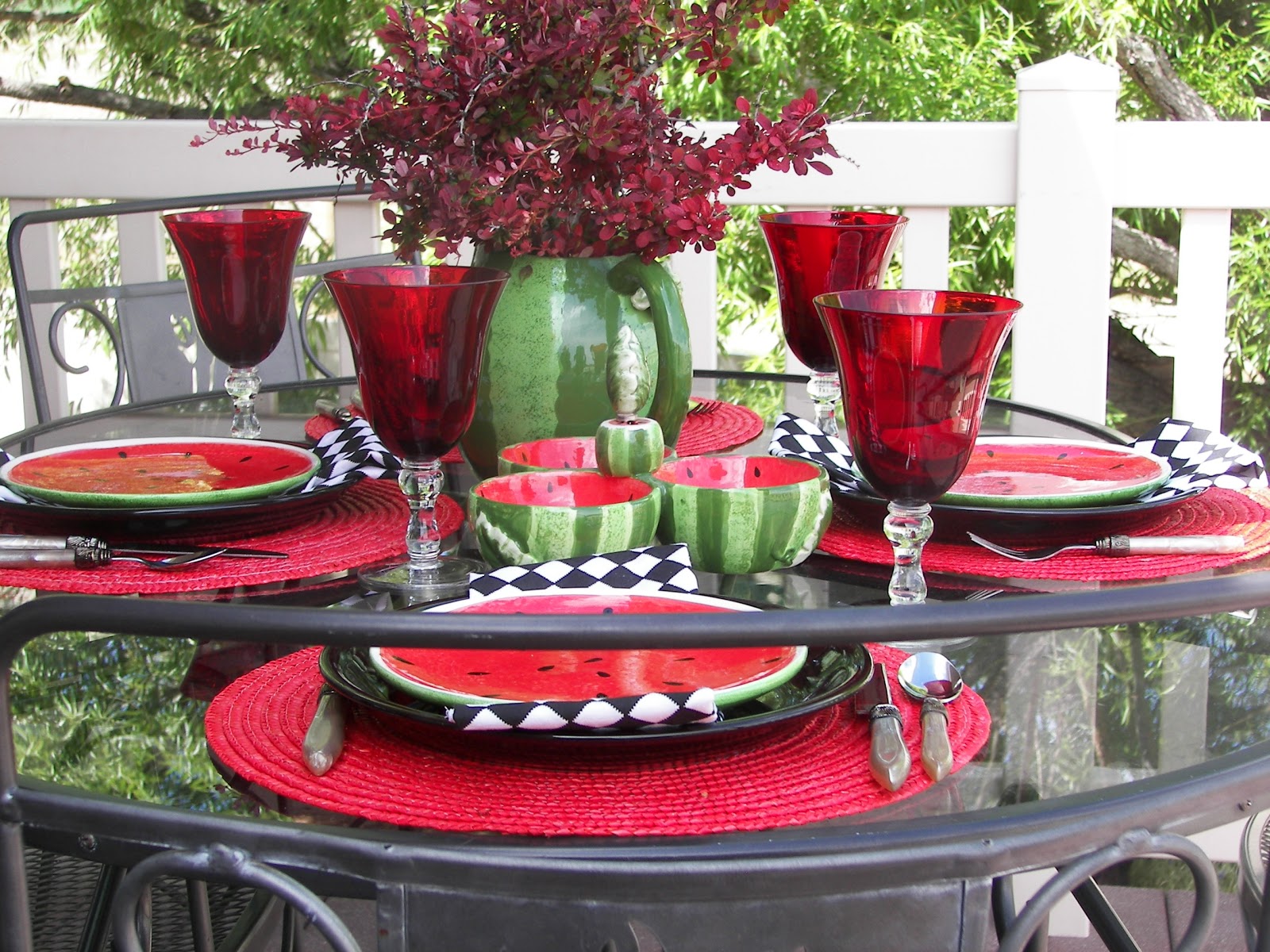 Red Couch Recipes: Wonderful Watermelon Table