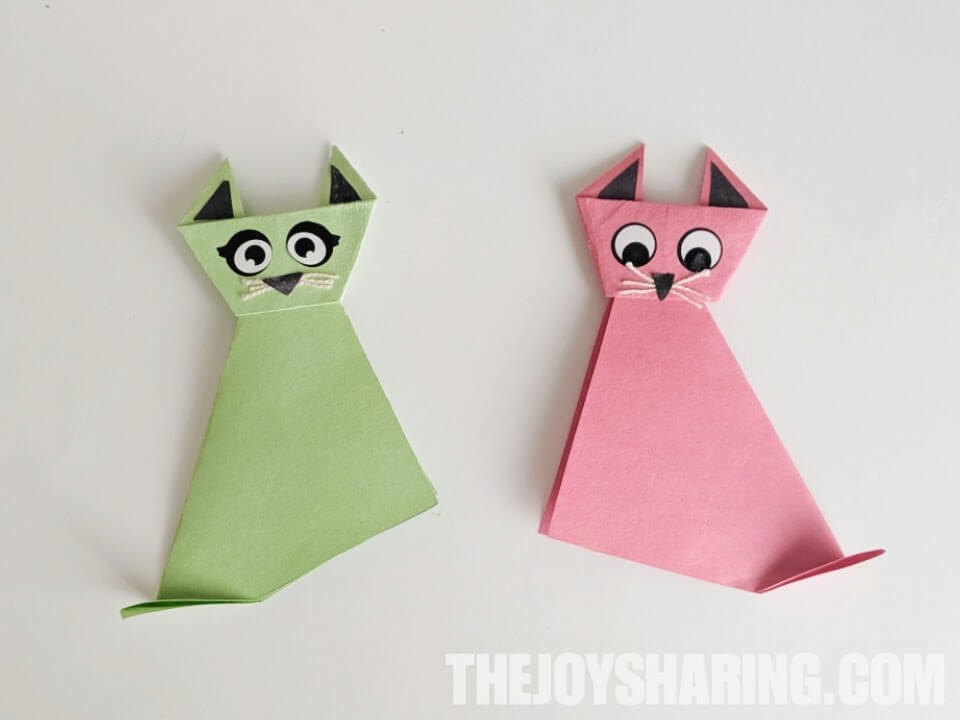 Easy Origami Cat - The Joy of Sharing