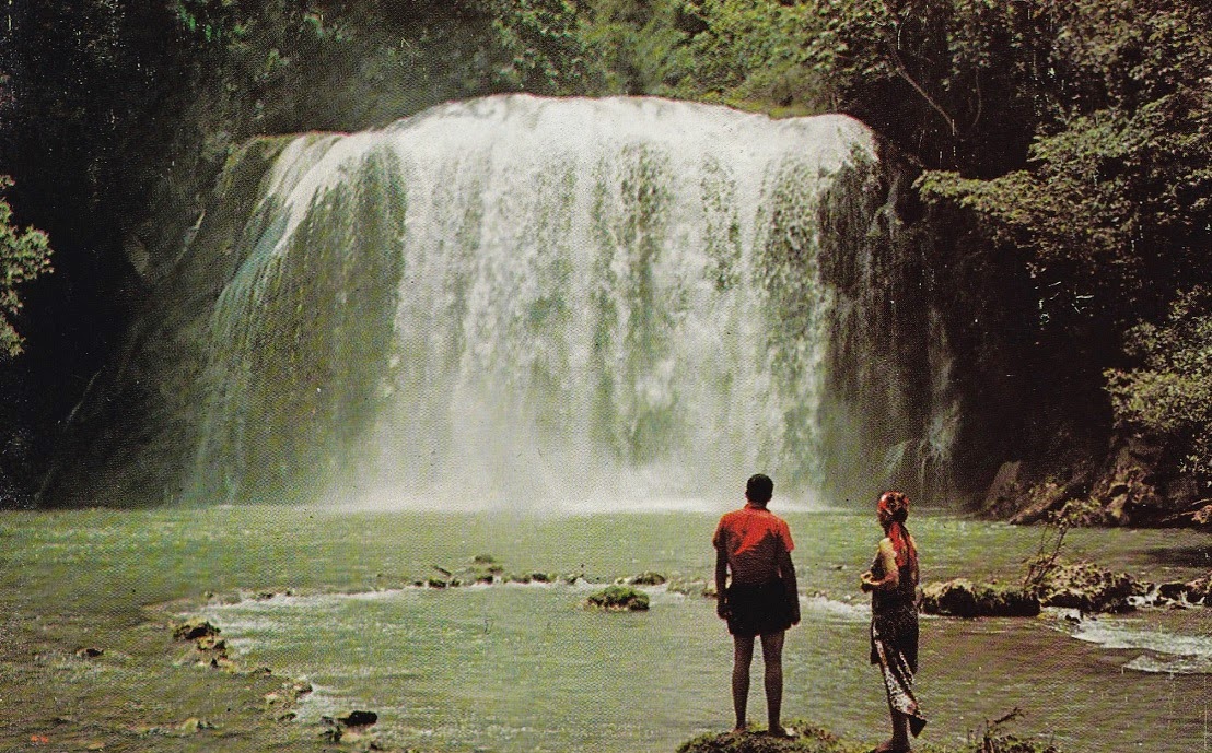 Postcards of the world - waterfalls & caves ...: Haiti - Saut Mathurine ...