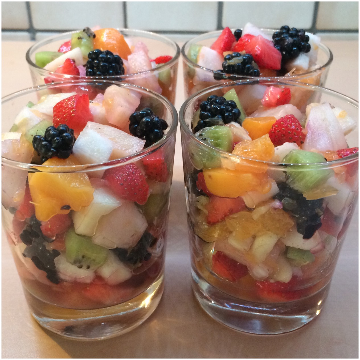 ApfelStrudel Kuchen: Macedonia de Frutas