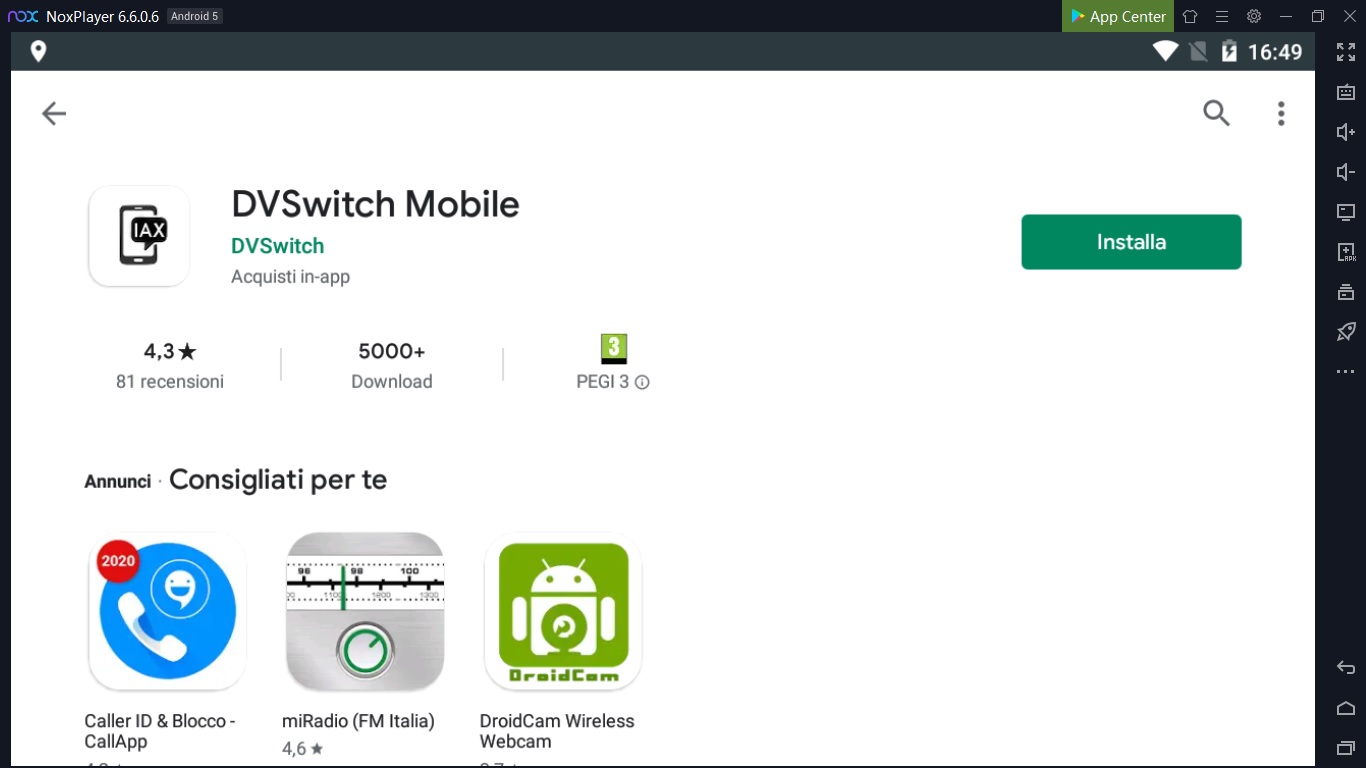 DVSwitch Mobile ma su PC!