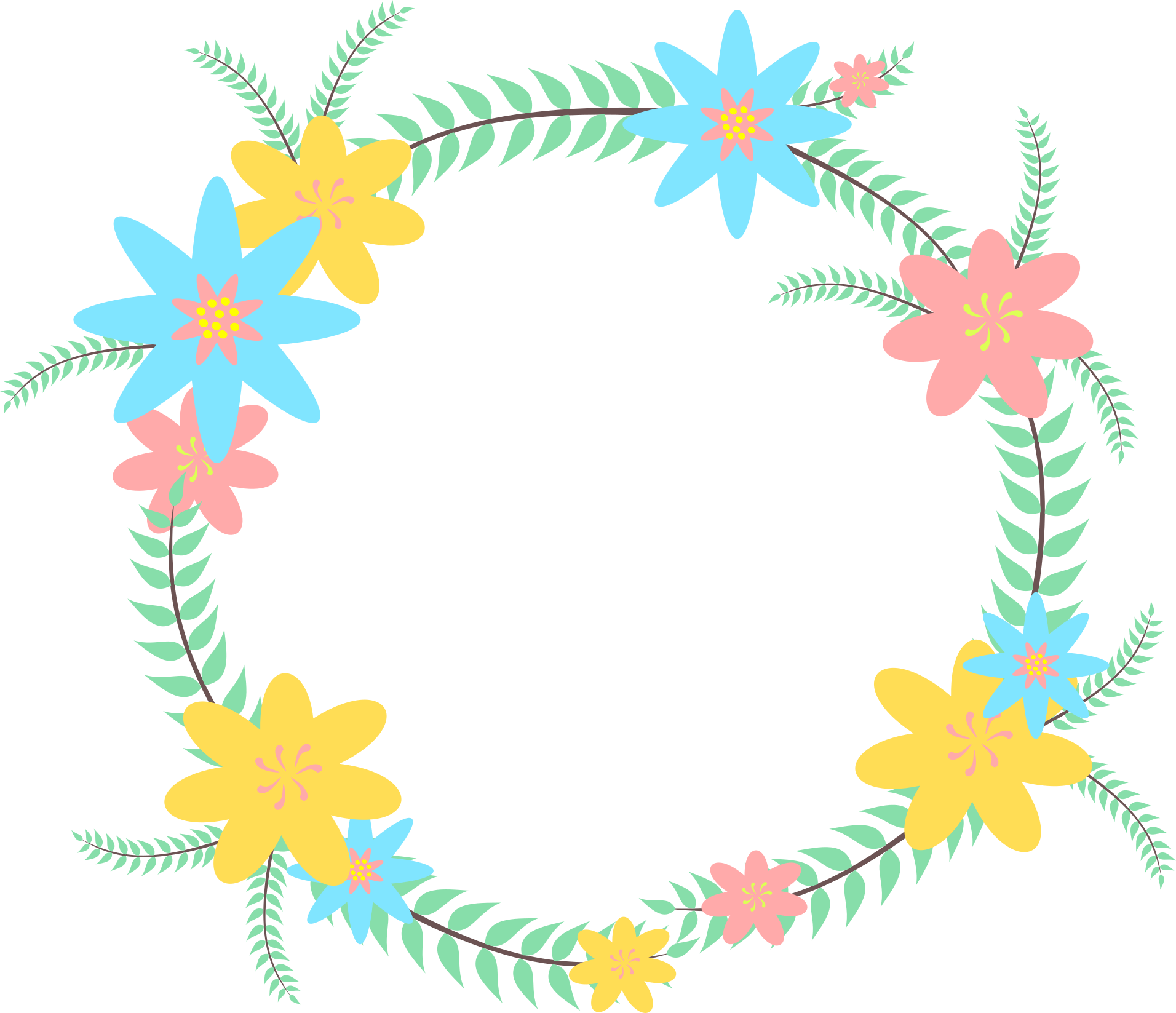 Ornamen Background Bunga Bulat, Bisa Dipakai Buat Undangan sampai ...