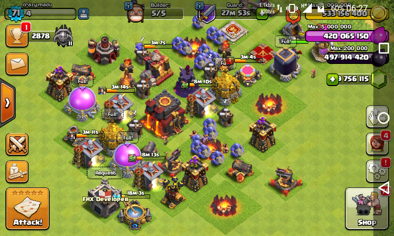 අලුත්ම clash of clans mod එක.