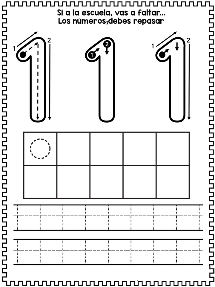 IMAGENES DE LOS NUMEROS PARA COLOREAR Y TRAZAR