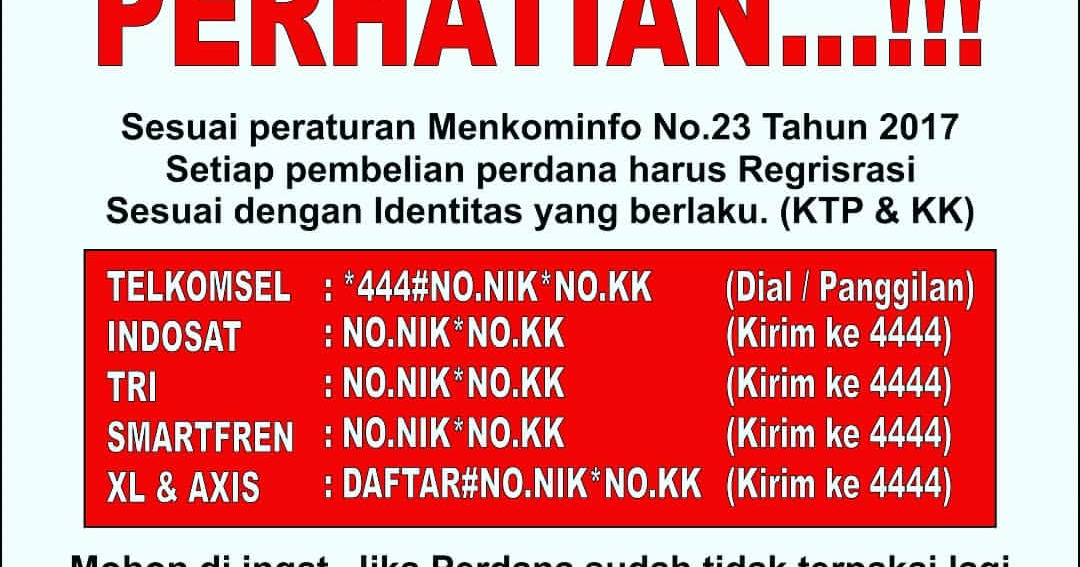 Jangan Buang Kartu Perdana Sebelum Anda Kesulitan Nantinya - Hasbundoya