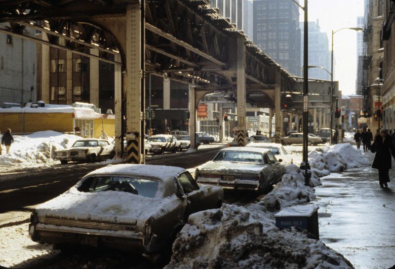24 Amazing Color Photos Capture Chicago's Street Scenes During the ...