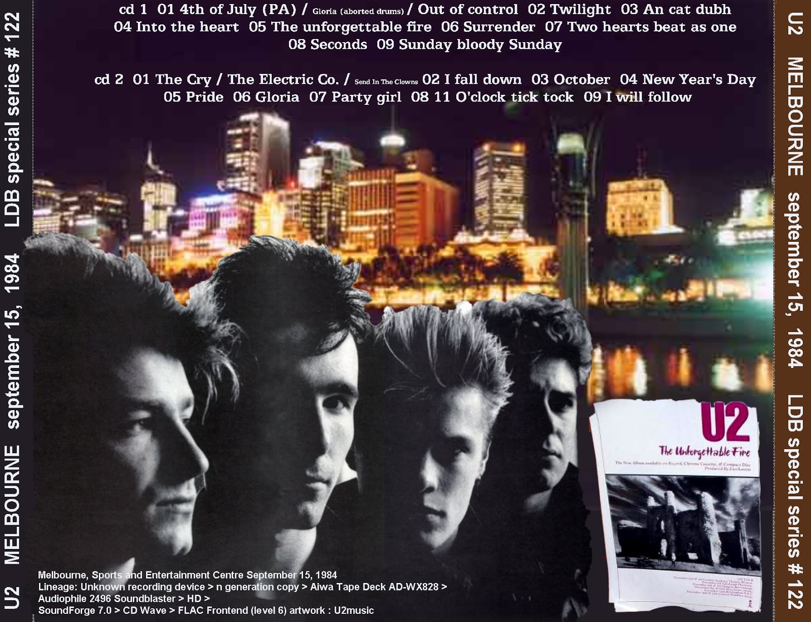 World Of BOOTLEGS: BOOTLEG : U2 - Sports And Entertainment Centre ...