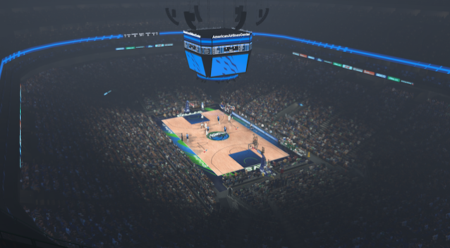NBA 2K20 Dallas Mavericks (Classic) Court and Arena by rtomb_03