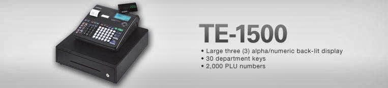 Cash Registers Casio TE-1500 - Pusat Mesin Kasir