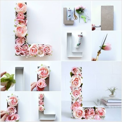 LETRAS en relieve para DECORAR: ideas y paso a paso ~ Manualidades para ...