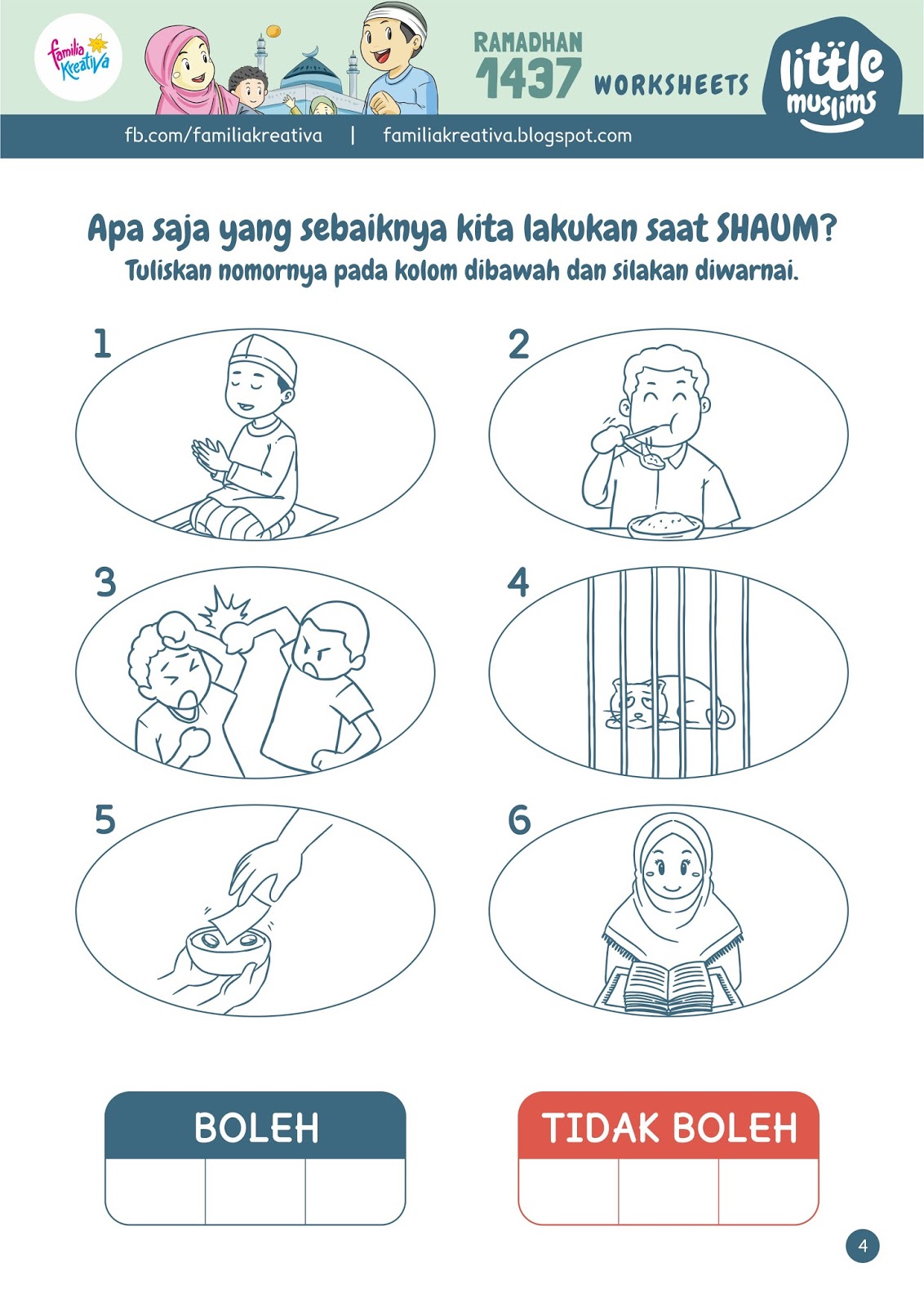 deviazhar: Donwload Gratis - Worksheet Ramadhan