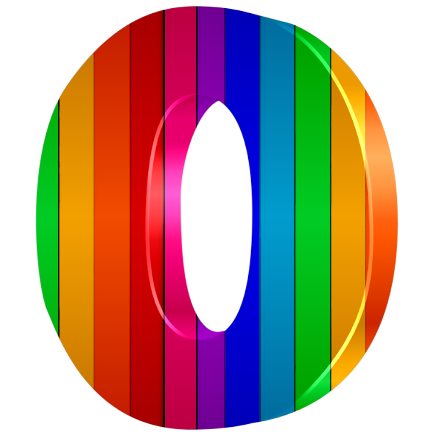 M. Michielin Alphabets: RAINBOW 3D FONT ALPHABET LETTERS, NUMBERS ...