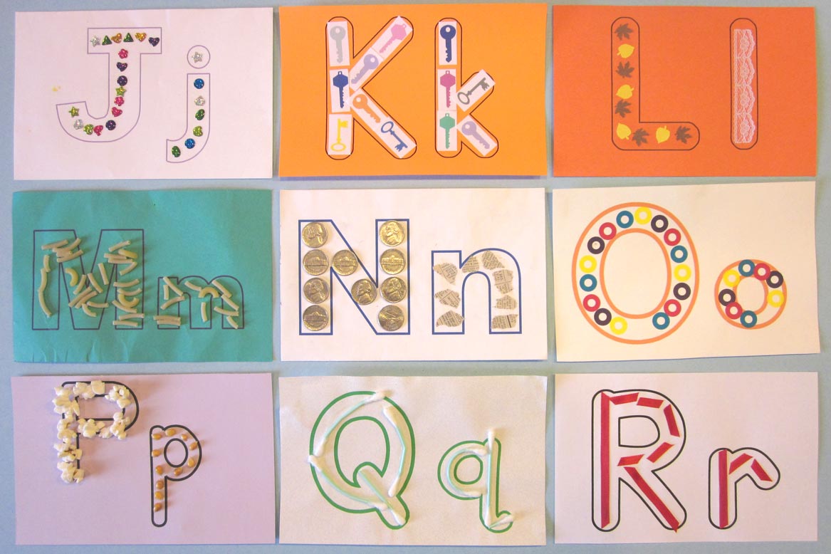 Pam Hyer: TEACHING THE ALPHABET - Letter Collages