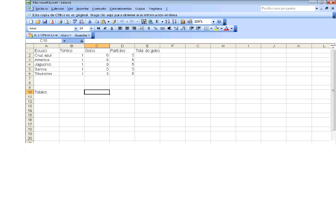 EXCEL: TIPOS DE DATOS