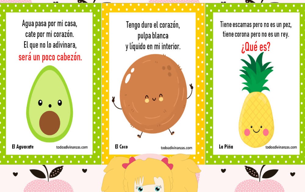 Adivinanzas de Frutas y Verduras | Mundo de Rukkia
