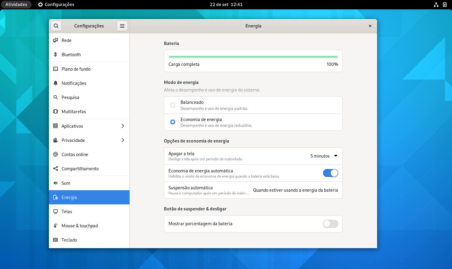 Gnome 41 chegando no Debian GNU Linux Testing Bookworm