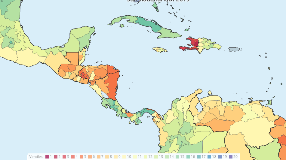 Geografia e Cartografia Digital: Mapa do IDH - países e subregiões