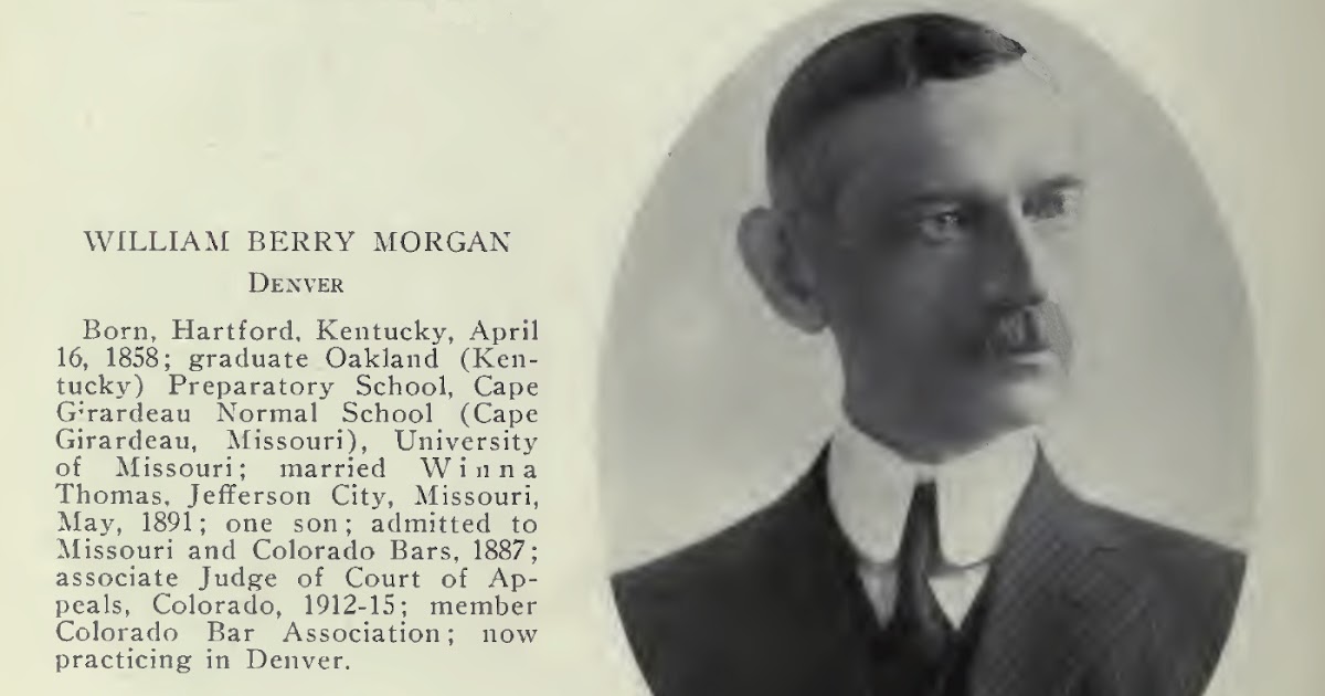 Ohio County, Kentucky History: William Berry Morgan