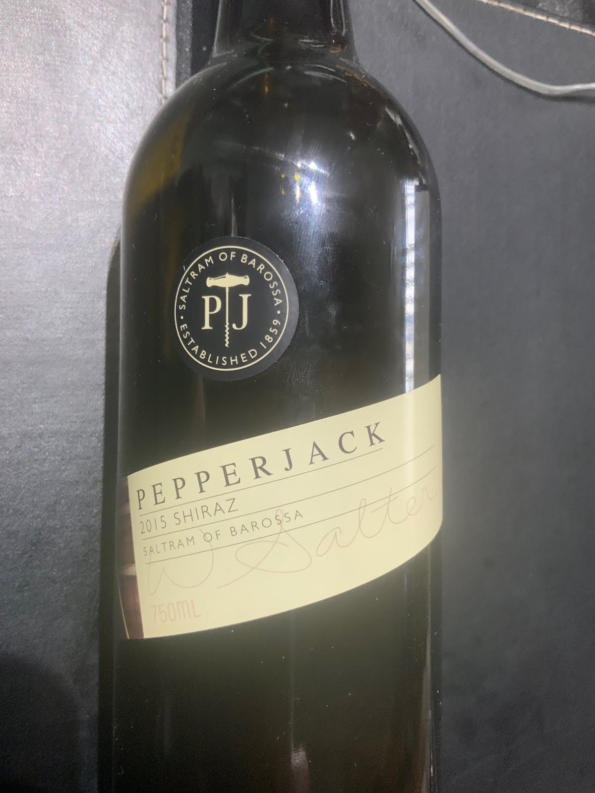 I Drink Red Wines: Pepperjack 2015 Shiraz Barossa SA