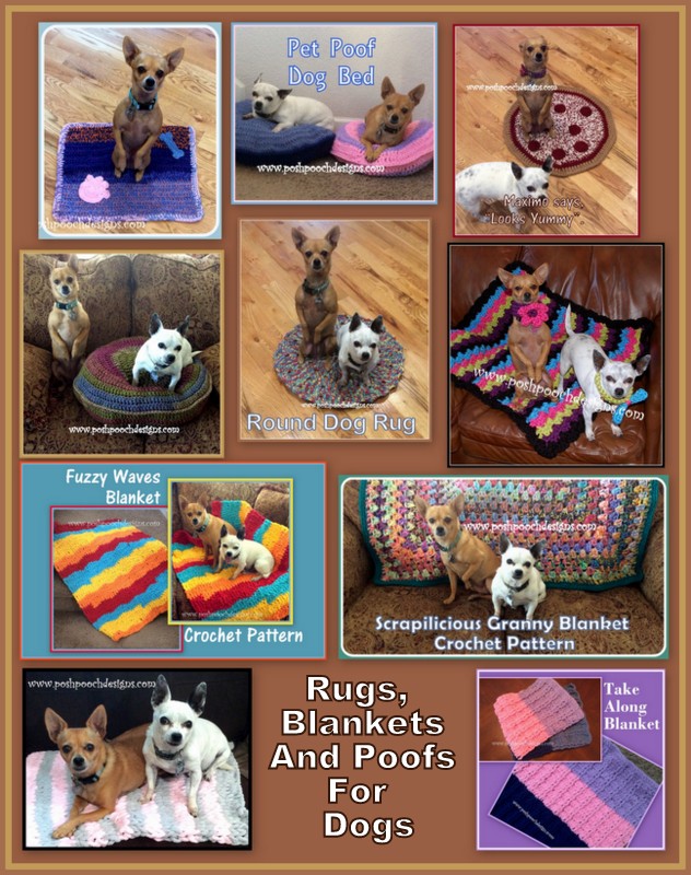 Posh Pooch Designs : Rugs, Blankets and Poofs For Dogs Free Crochet ...