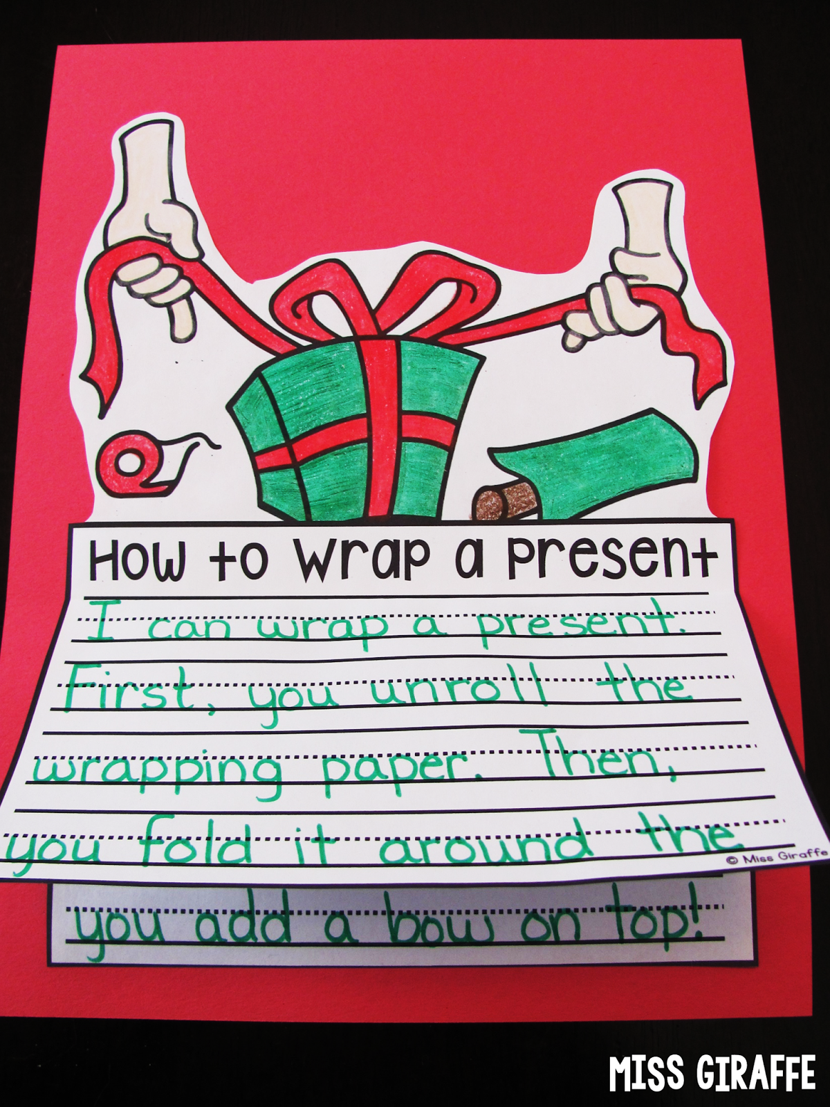 Miss Giraffe's Class: December Writing Crafts