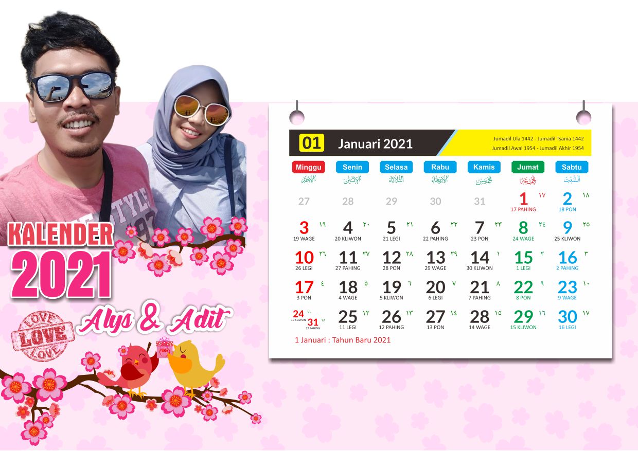 Template Desain Kalender Duduk 2021 Custom Unik CorelDraw (Free CDR ...