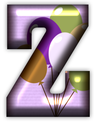 Abecedario con Globos de Colores. Colored Balloons Abc. - Oh my Alfabetos!