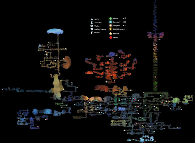 Ori and the Blind Forest: mapa com localização de todos os itens