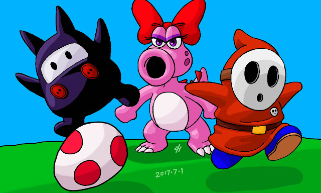 The Icecypher: Nintendo's Super Mario: Catherine, Hakkun and Hey-ho.