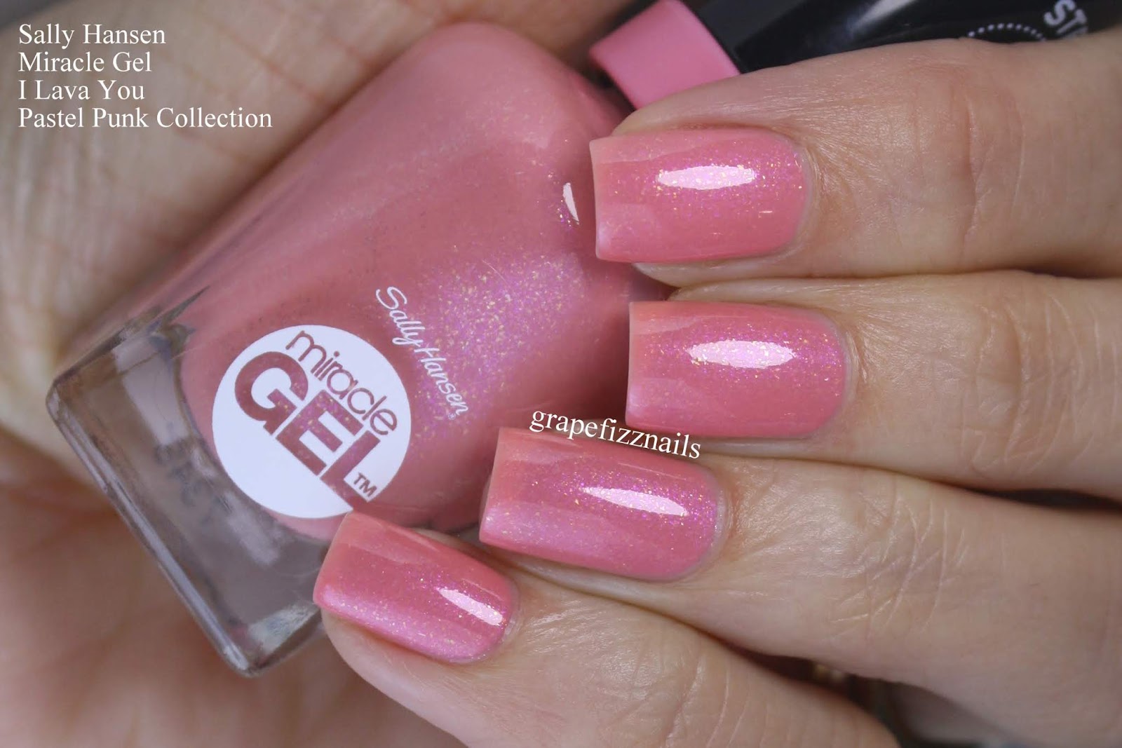 Grape Fizz Nails: Sally Hansen Miracle Gel Pastel Punk Collection