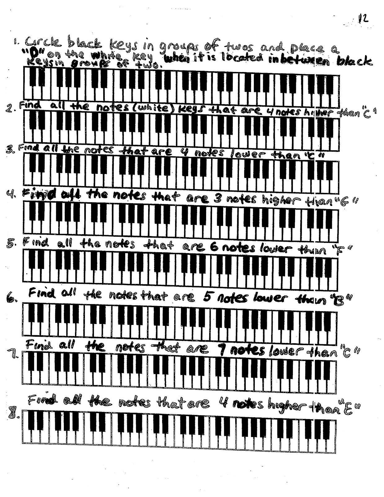 Miss Jacobson's Music: THEORY #2: MUSICAL ALPHABET ON THE KEYBOARD ...