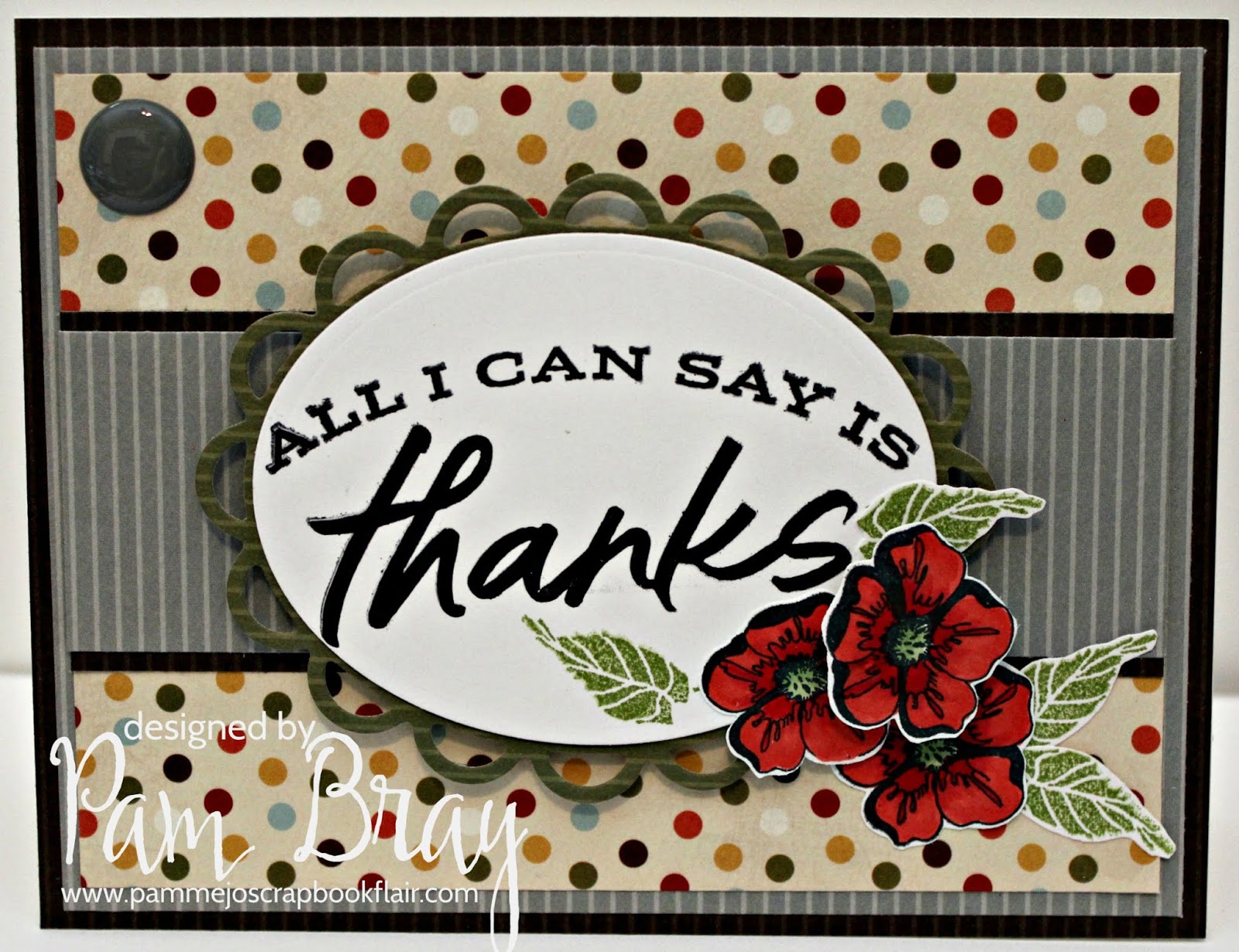 Pam Bray Designs: A Girl with Flair: Thanks a Bunch Card Set with ...