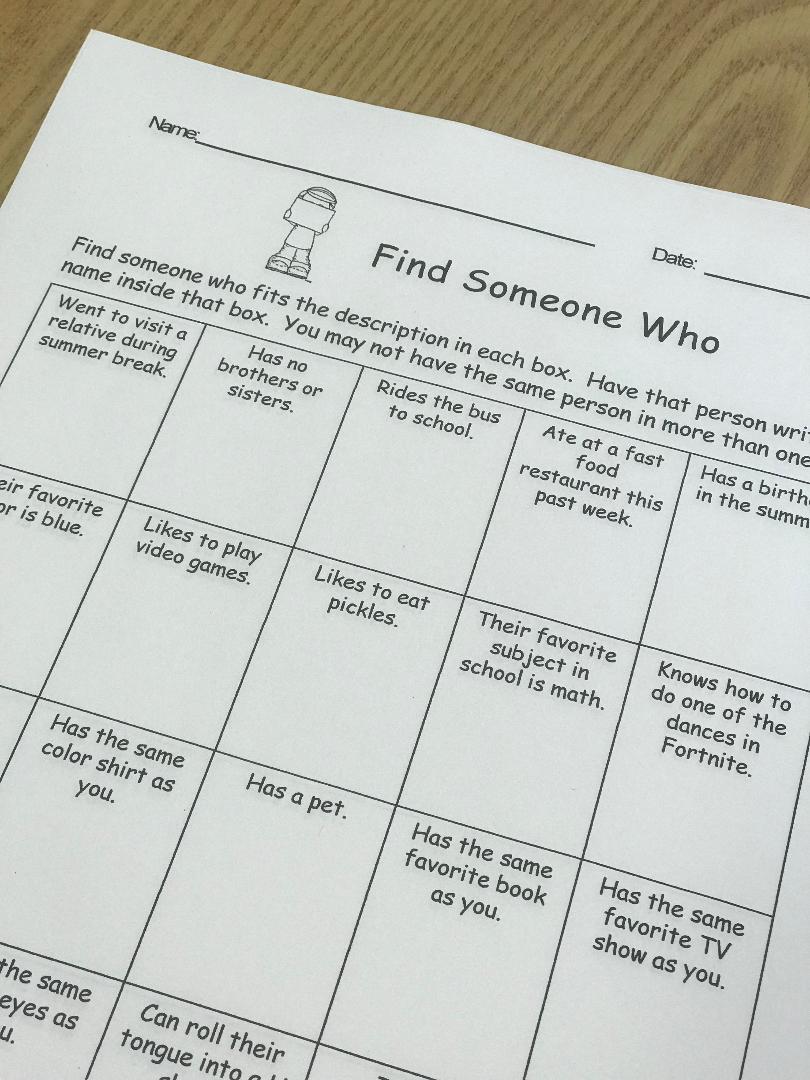 An Apple For The Teacher: 5 Fun Back To School Activities, Icebreakers ...