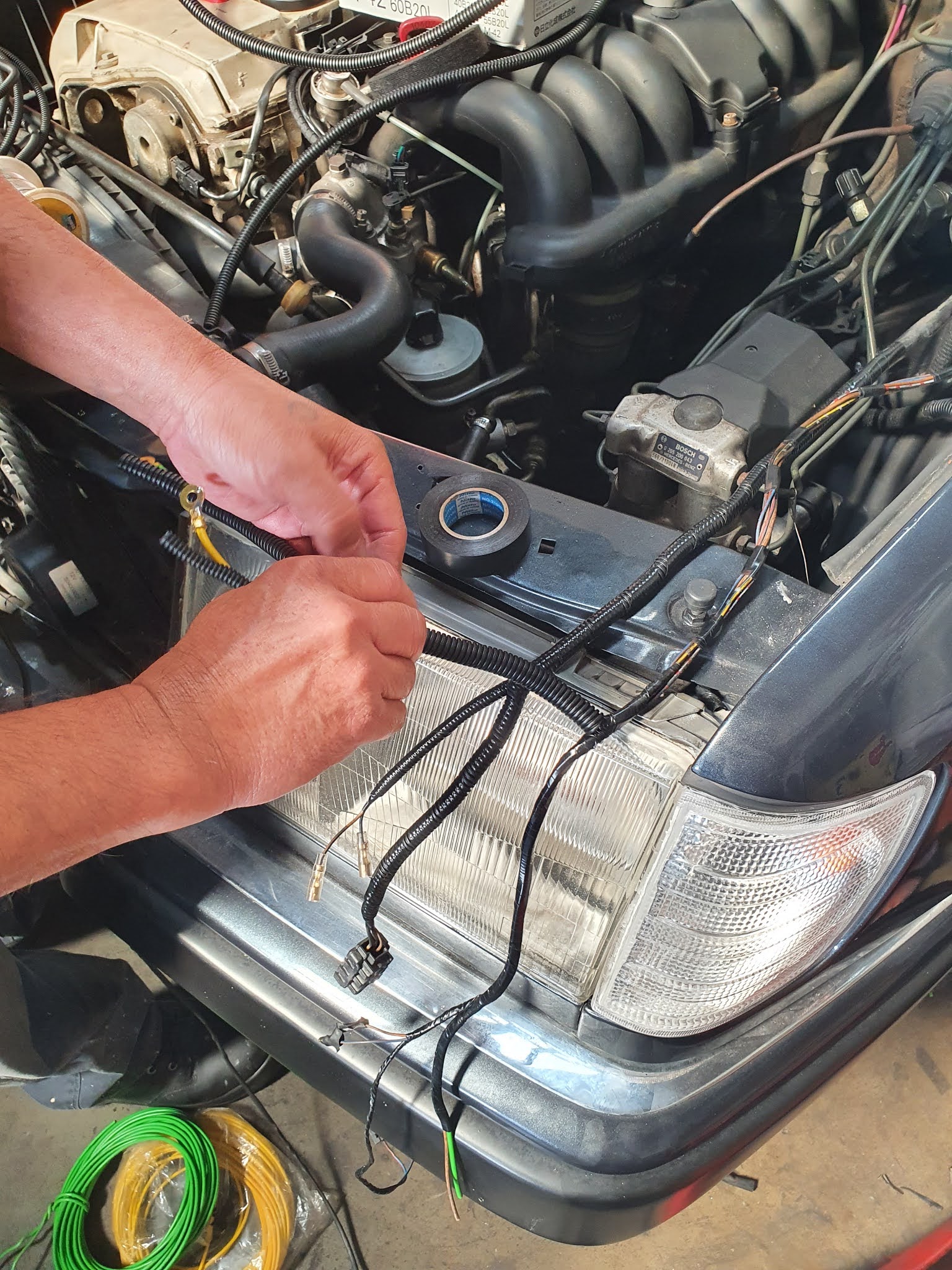 W124 - Engine Wiring Harness Replacement