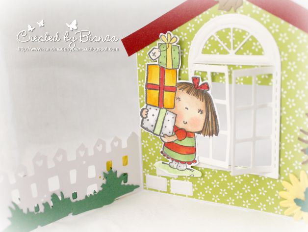 Stempeleinmaleins: Häuschen-Leporello Karte - House Leporello Card