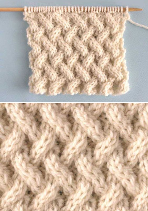 Amazing Knitting: Lattice Cable Stitch - Free Knitting Pattern