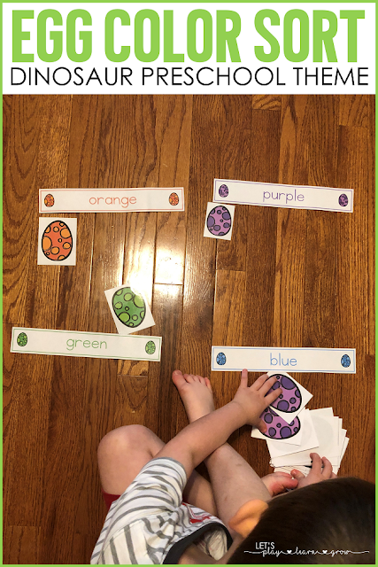 Dinosaur Preschool Activities | Lets Play.Learn.Grow