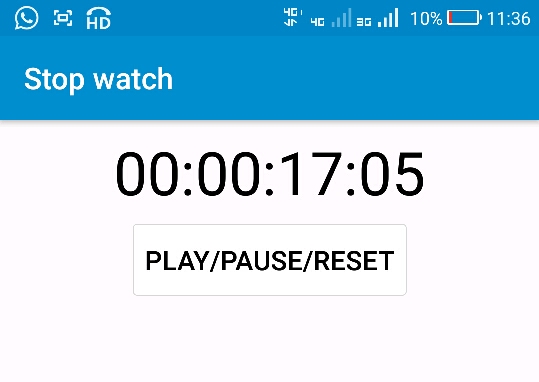 Create Stopwatch App in Android using Sketchware